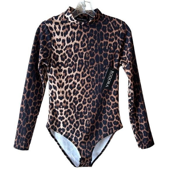 Rodora | Tops | New Rodora Leopard Print Bodysuit | Poshmark